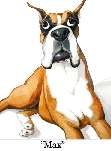 max cartoon portrait | Eller's Artists