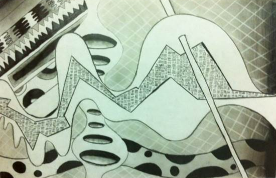 Non-Objective Line Design | Eller's Artists